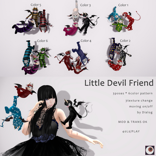 Second Life Marketplace - *N*Little Devil Friend #3 Color-2(Wear)
